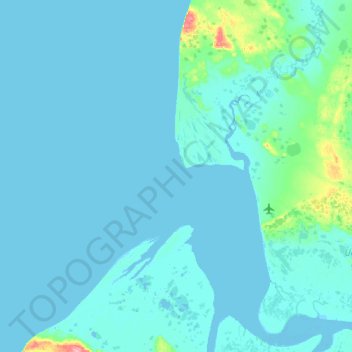 Pilot Point topographic map, elevation, terrain