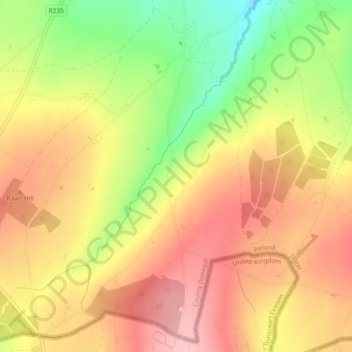 Alt Upper topographic map, elevation, terrain